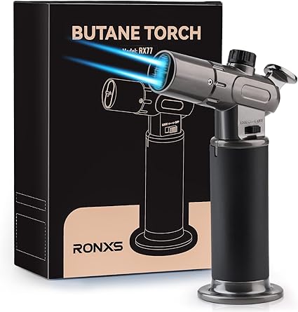 Amazon.com: RONXS Torch Lighter, Refillable Kitchen Butane Torch ...