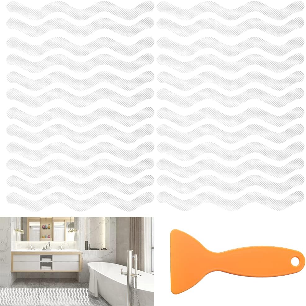 selcouth yyds 24Pcs Bath Mat Non Slip Stickers,Non Slip Shower Stickers ...