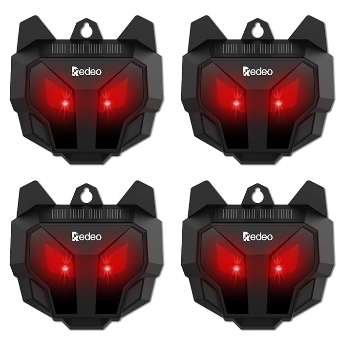 Buy Redeo 4 Pack Solar Nocturnal Animal Repellent Predator Control ...