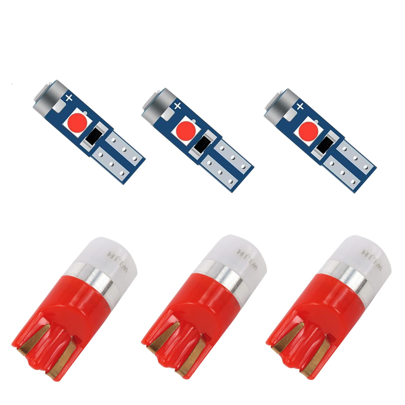 Amazon.com: WLJH Super Bright Pink Purple Instrument Panel Gauge ...