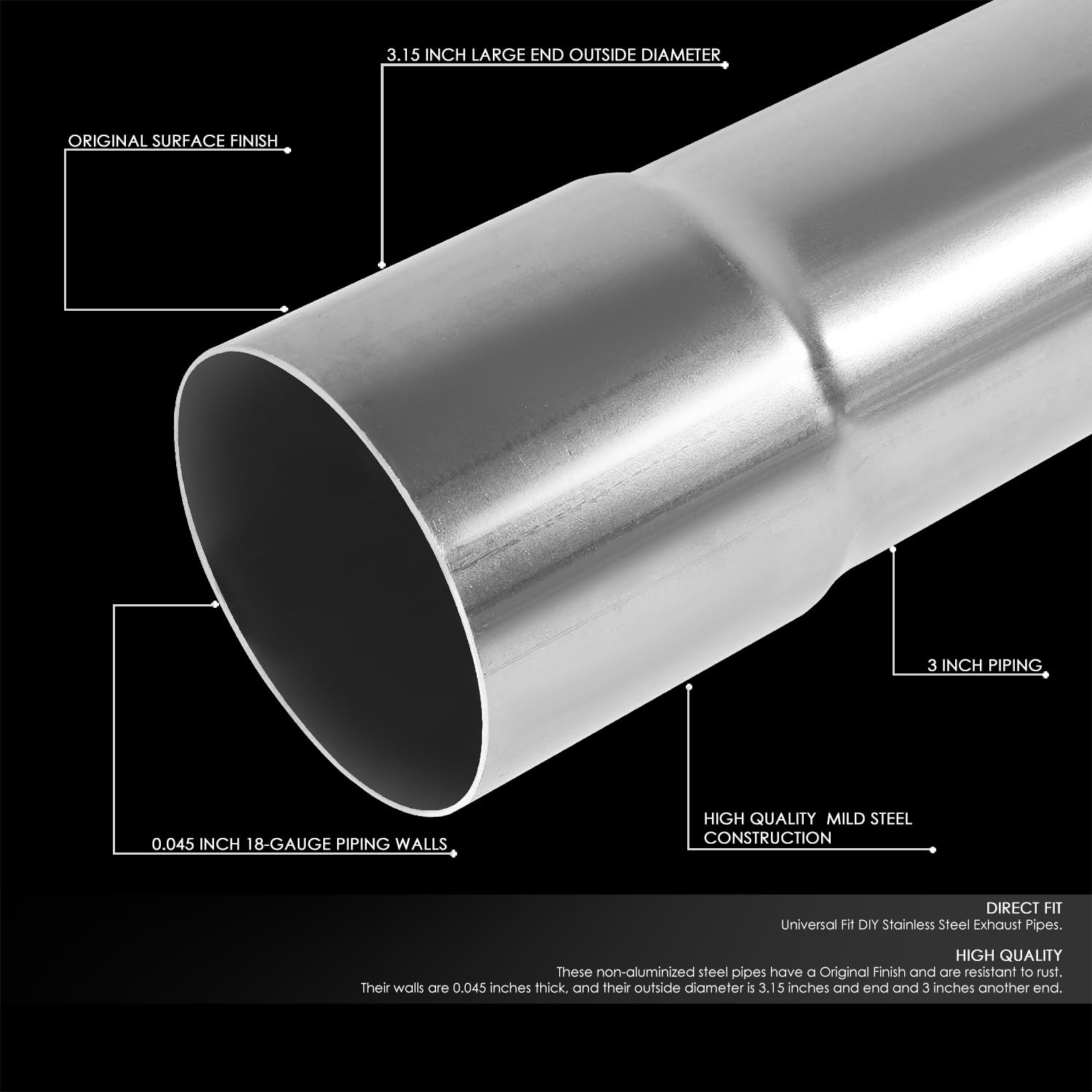 Snapklik.com : DNA MOTORING ZTL-PP-30-90-RAW 90 Degree Bend Tube DIY ...