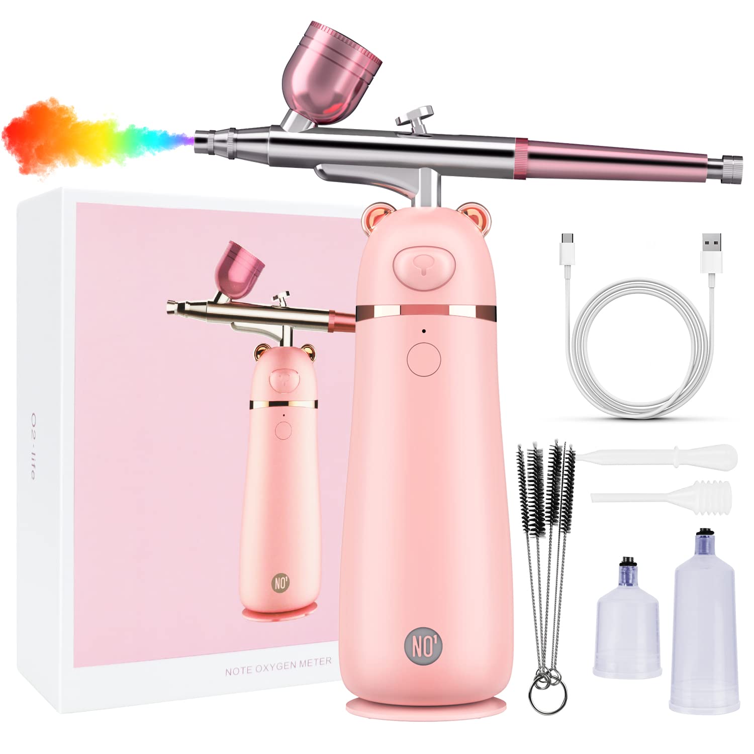 Buy Cordless Airbrush Kit with Compressor - Portable Handheld Mini ...