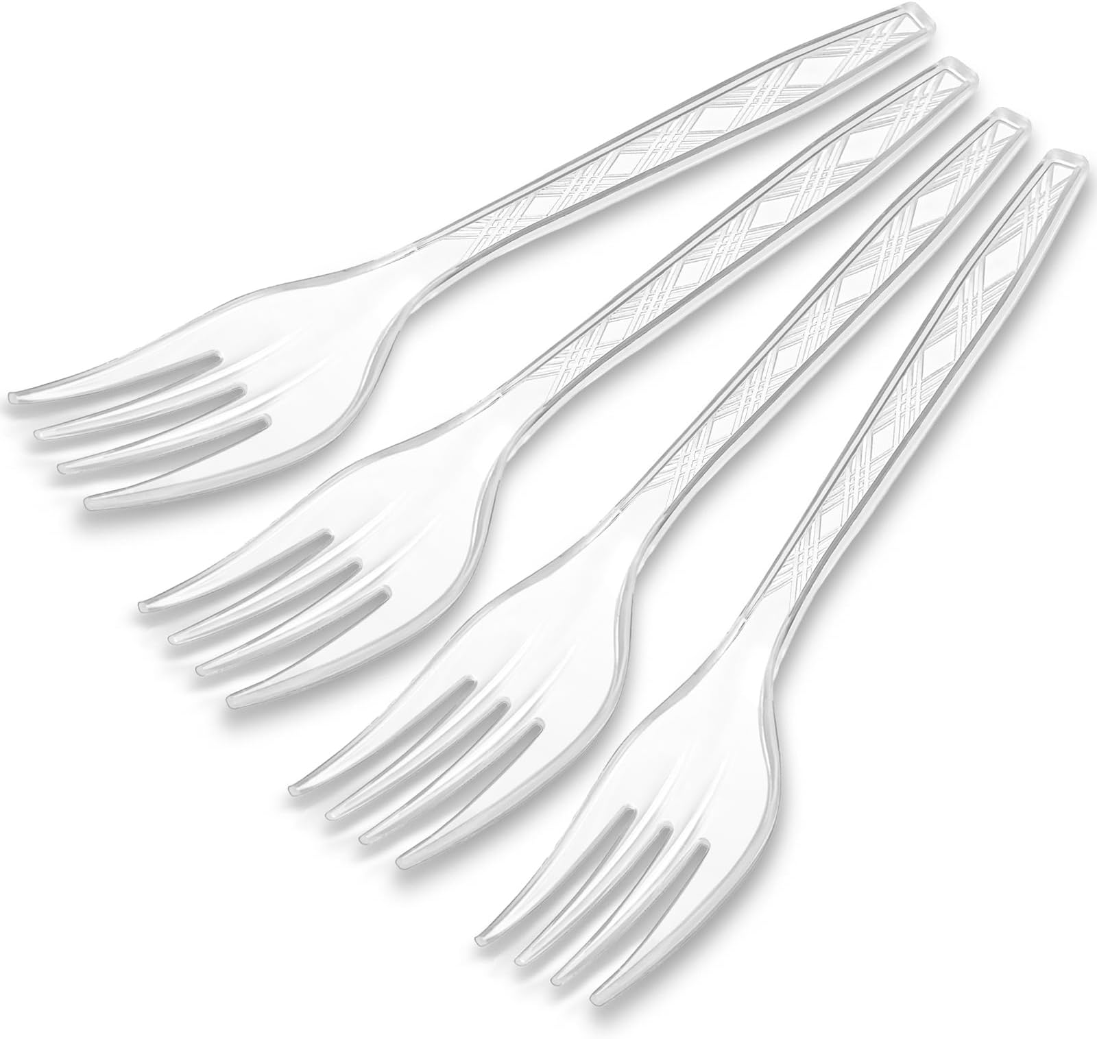 Amazon.com: Great Value Pack Premium Disposable Plastic Forks, 100ct (1 ...