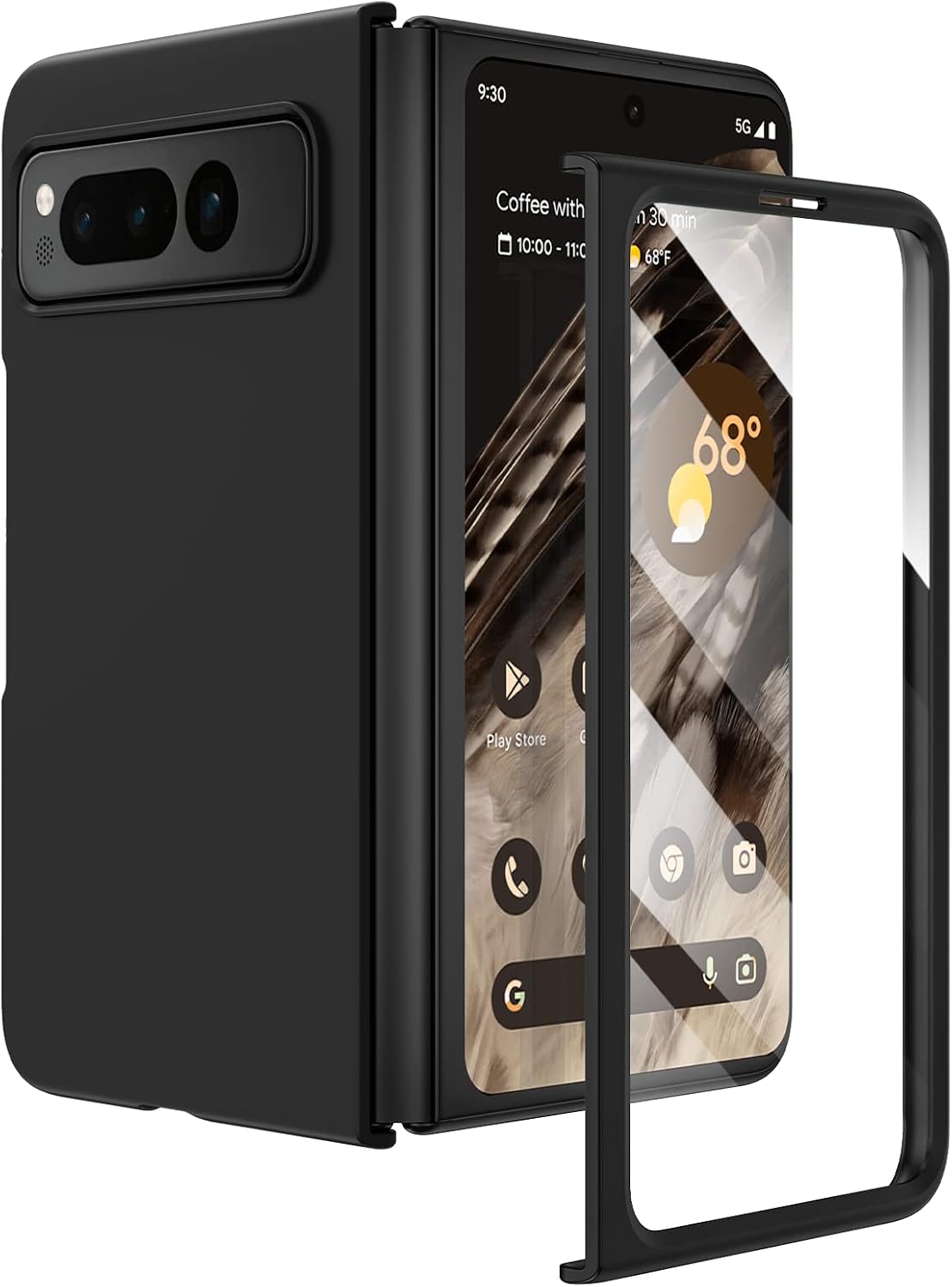 Ruky Funda plegable para Google Pixel, cubierta de cuerpo completo con ...