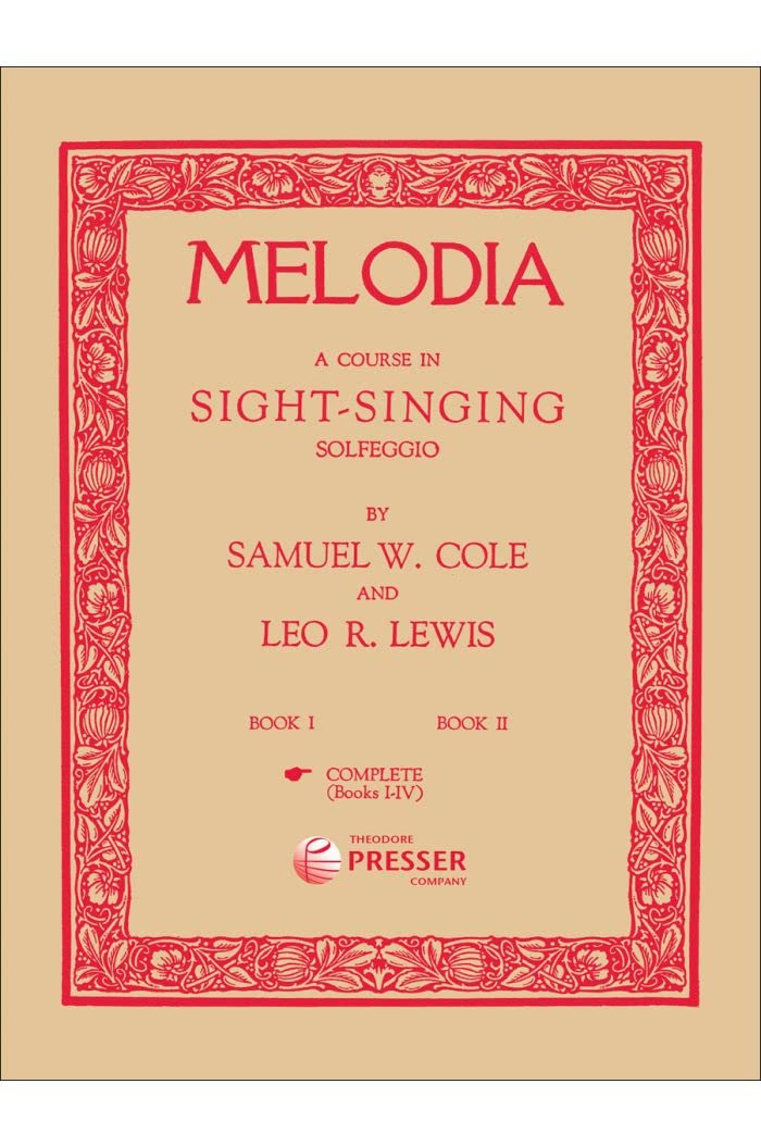 Amazon.com: Melodia: A Course in Sight-Singing Solfeggio. Complete ...