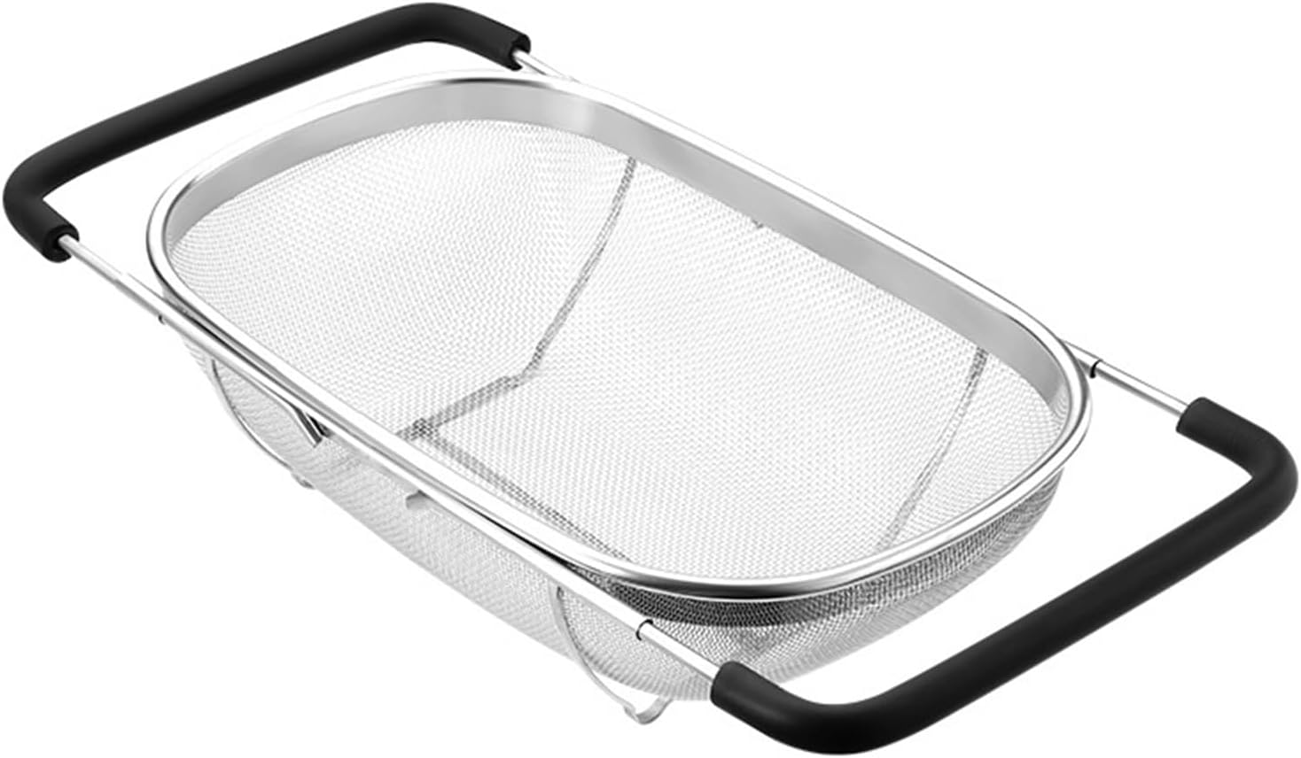Amazon.com: Fine Mesh Colander Over The Sink 6 Quart Stainless Steel ...