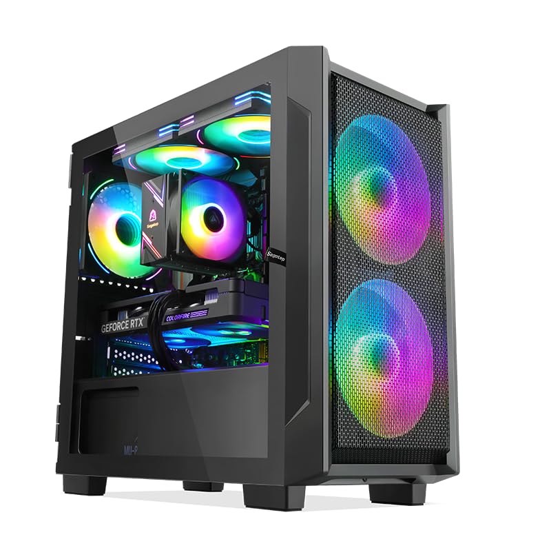 Amazon.com: SEGOTEP Gremlin 1 - MATX Gaming Desktop Case - Tempered ...