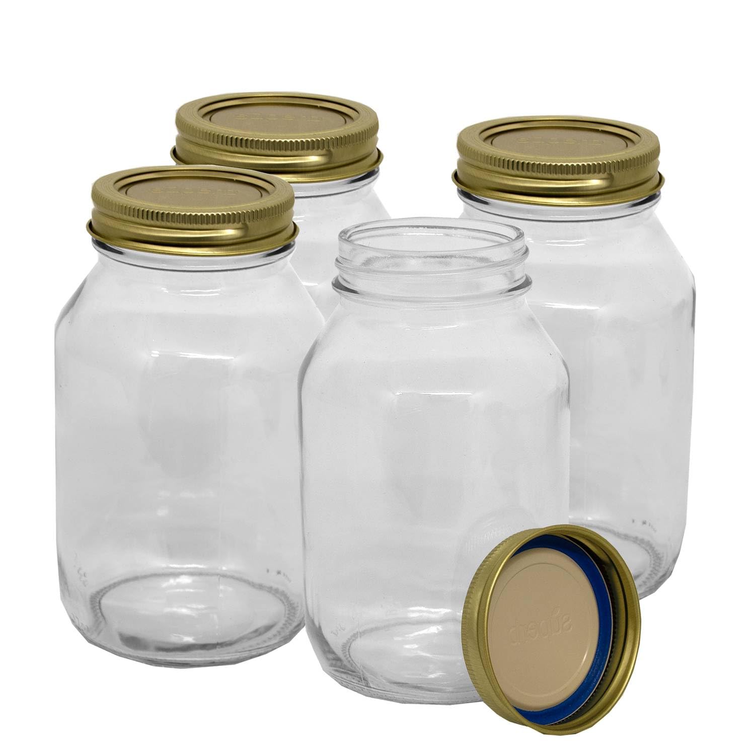 Amazon.com: Superb Sealing Solutions Canning Jars with Lids and Bands ...