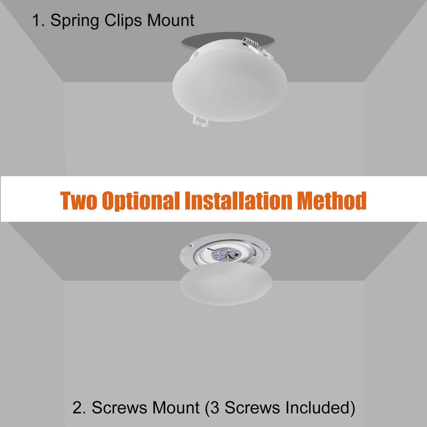Snapklik.com : 4.5inch 12V LED RV Puck Light - 2 Packs, 4000K Cool ...