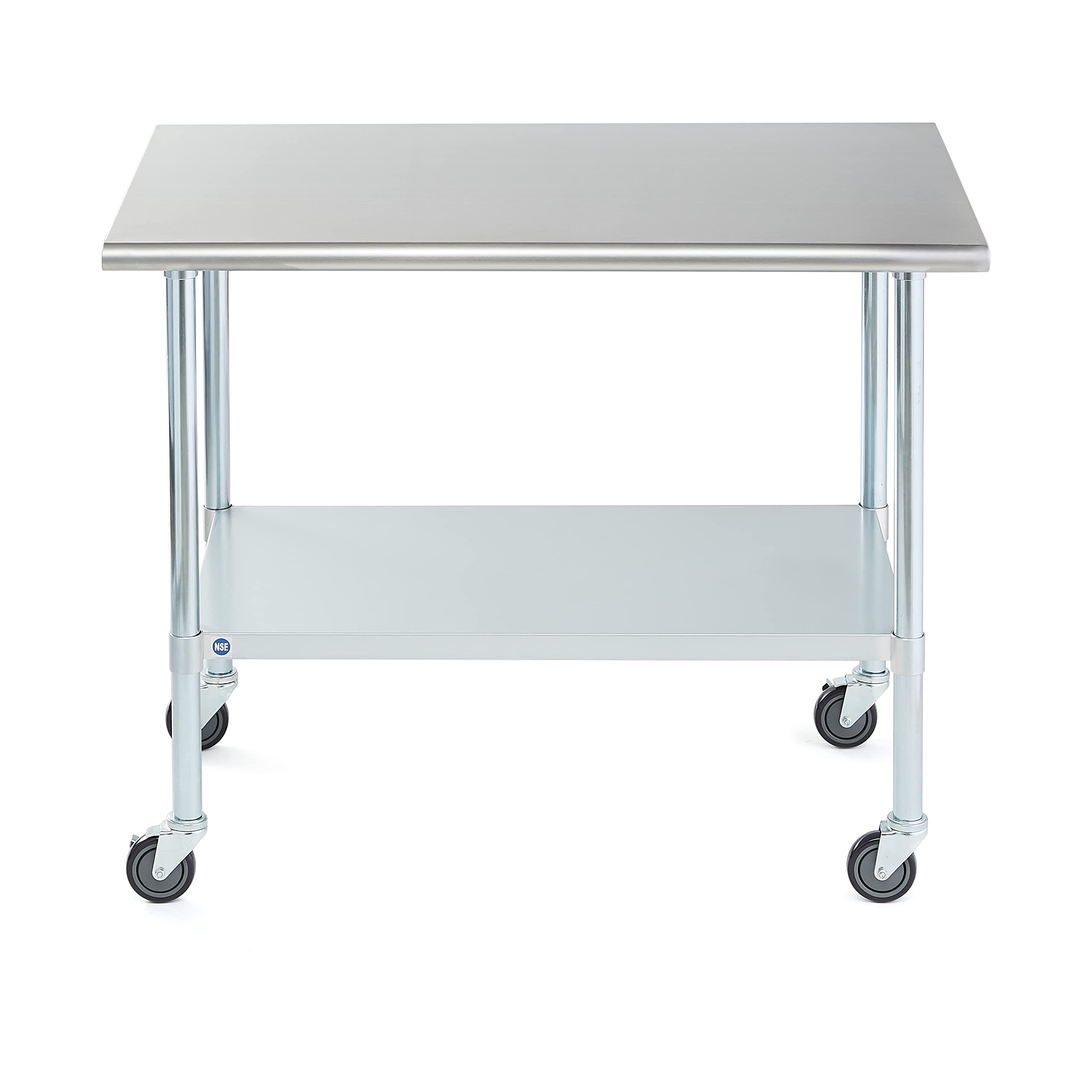 ROCKPOINT Stainless Steel Table for Prep & Work 48 x 30 Inches with ...