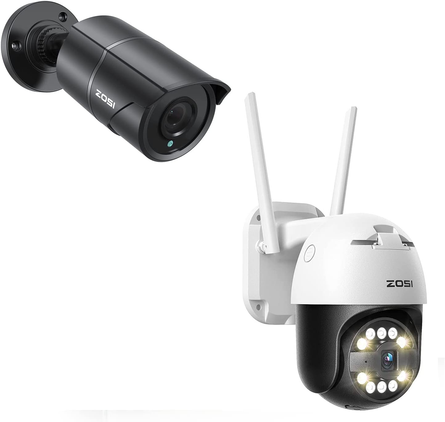 Amazon.com : ZOSI 2MP 1080P HD-TVI CCTV Home Security Camera with Audio ...