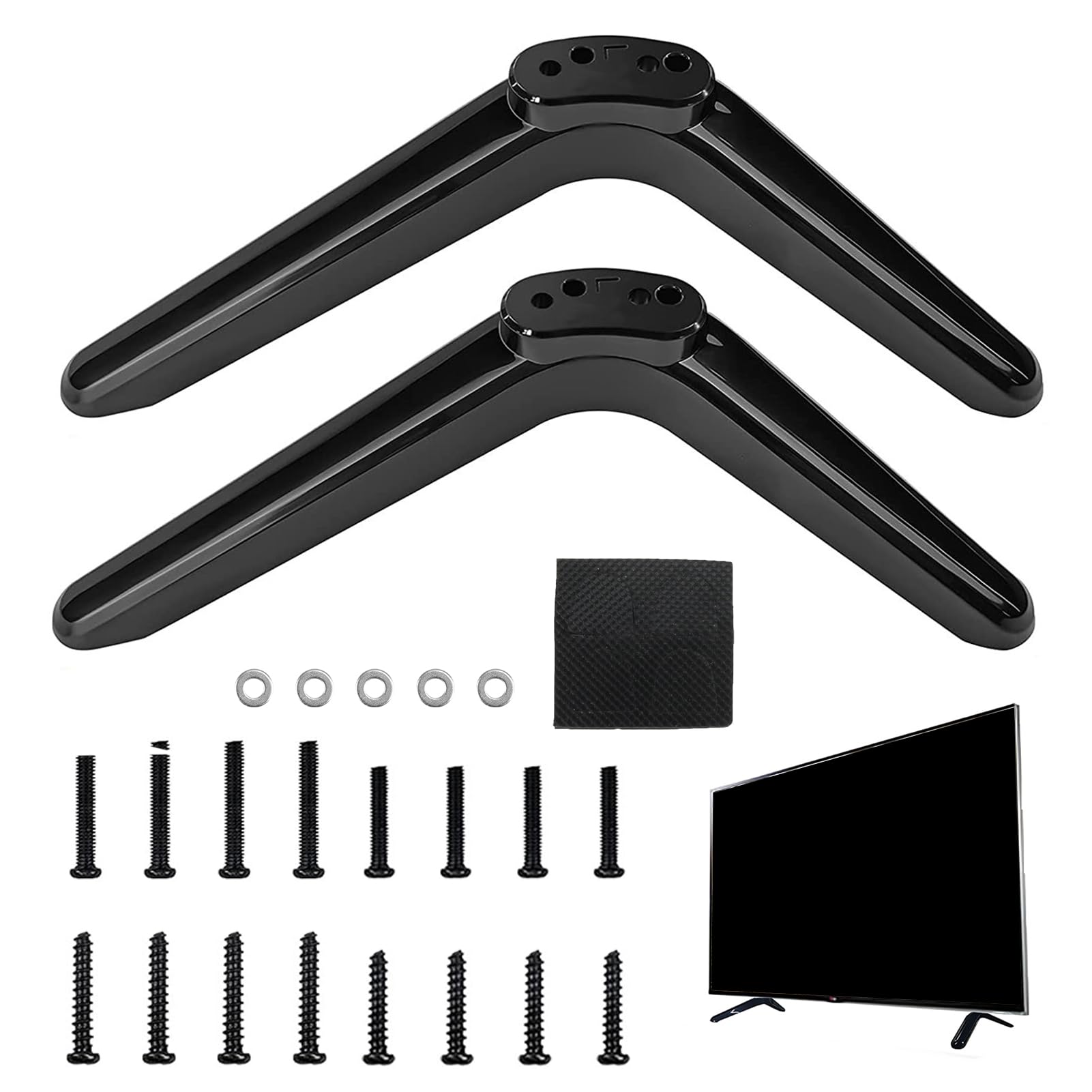 TV Legs, TV Base Pedestal Feet, Universal TV Stand Legs for TCL, TV ...