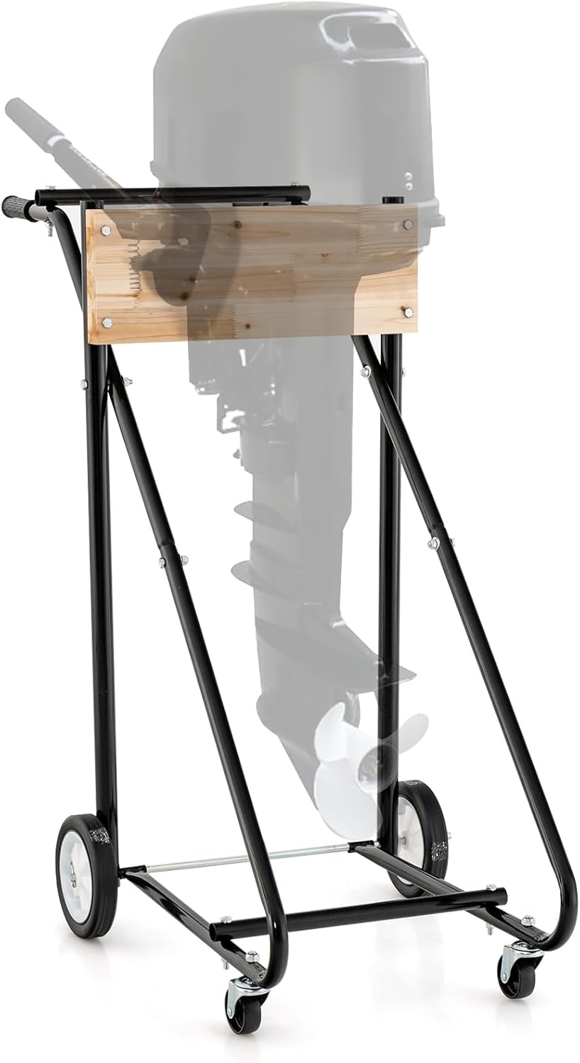 Amazon.com: Goplus 330 LBS Outboard Boat Motor Stand Carrier Cart Dolly ...