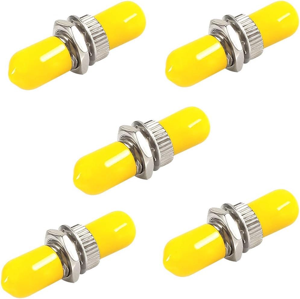 Amazon.com: Ez-fit 5PCS ST Fiber Optic Adapter ST to ST Simplex ...