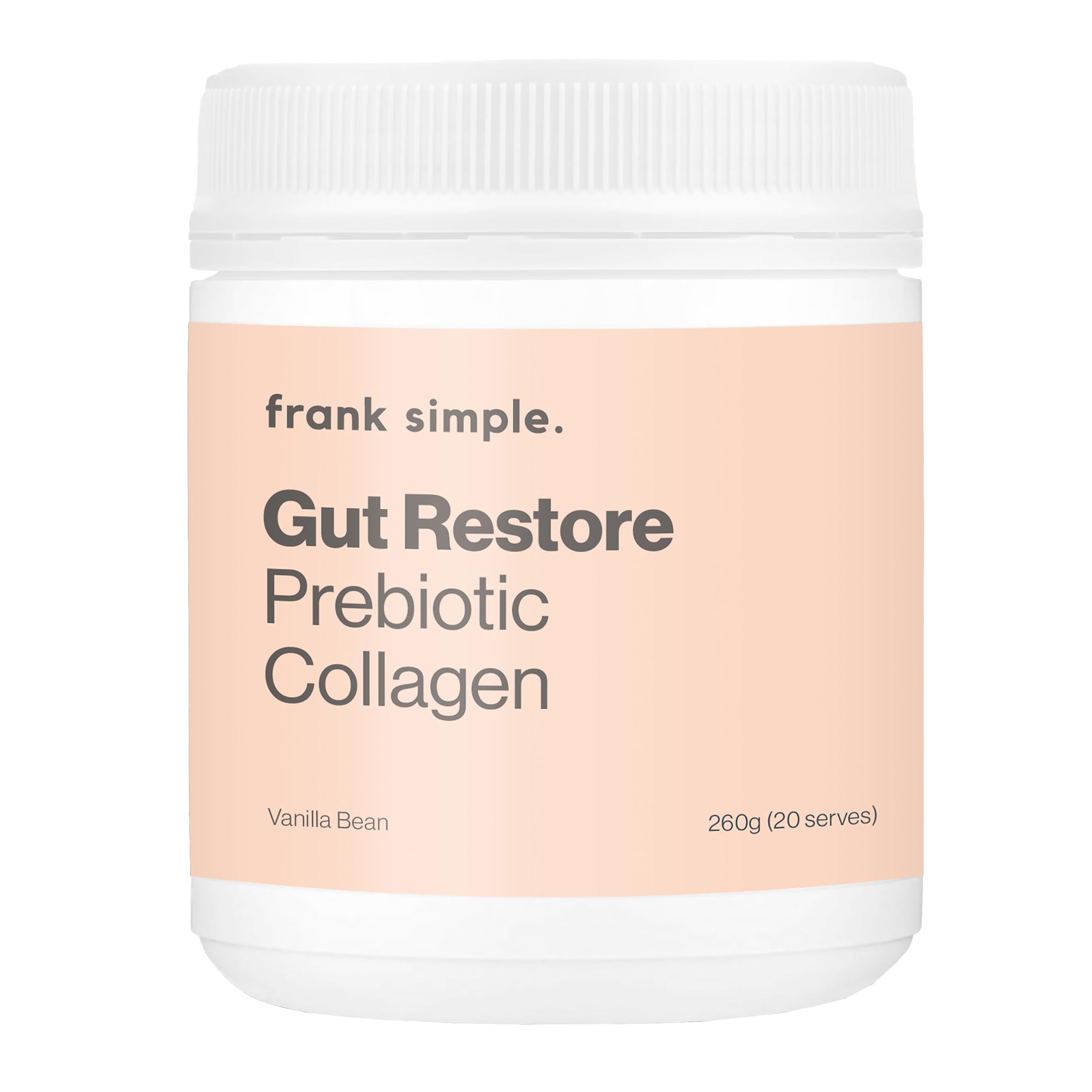 Frank Simple Vanila Gut Restore Prebiotic Collagen 260 g : Amazon.com ...