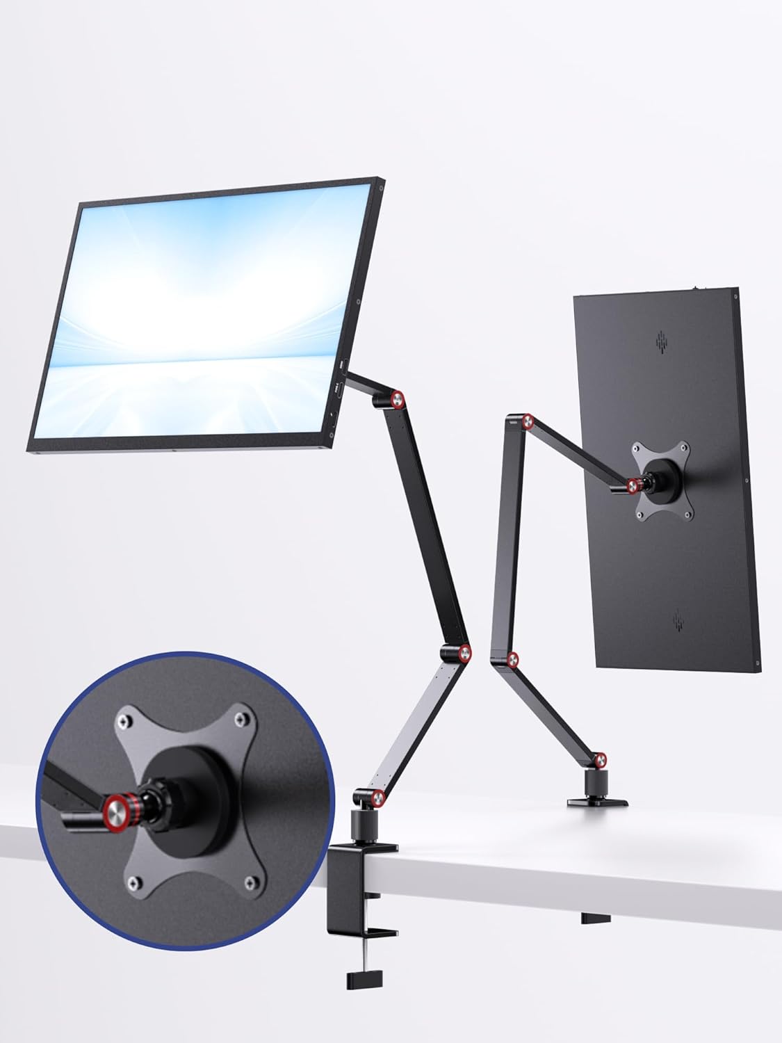 Amazon.com: Feising Portable Monitor Arm Magnetic Quick-Release - 360 ...