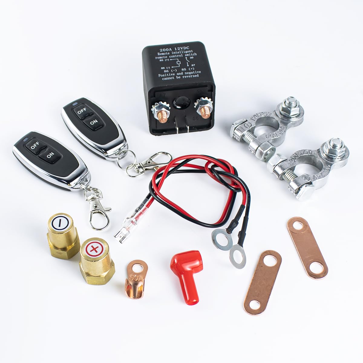 Snapklik.com : Remote Battery Disconnect Switch Kit DC 12V 200A For ...