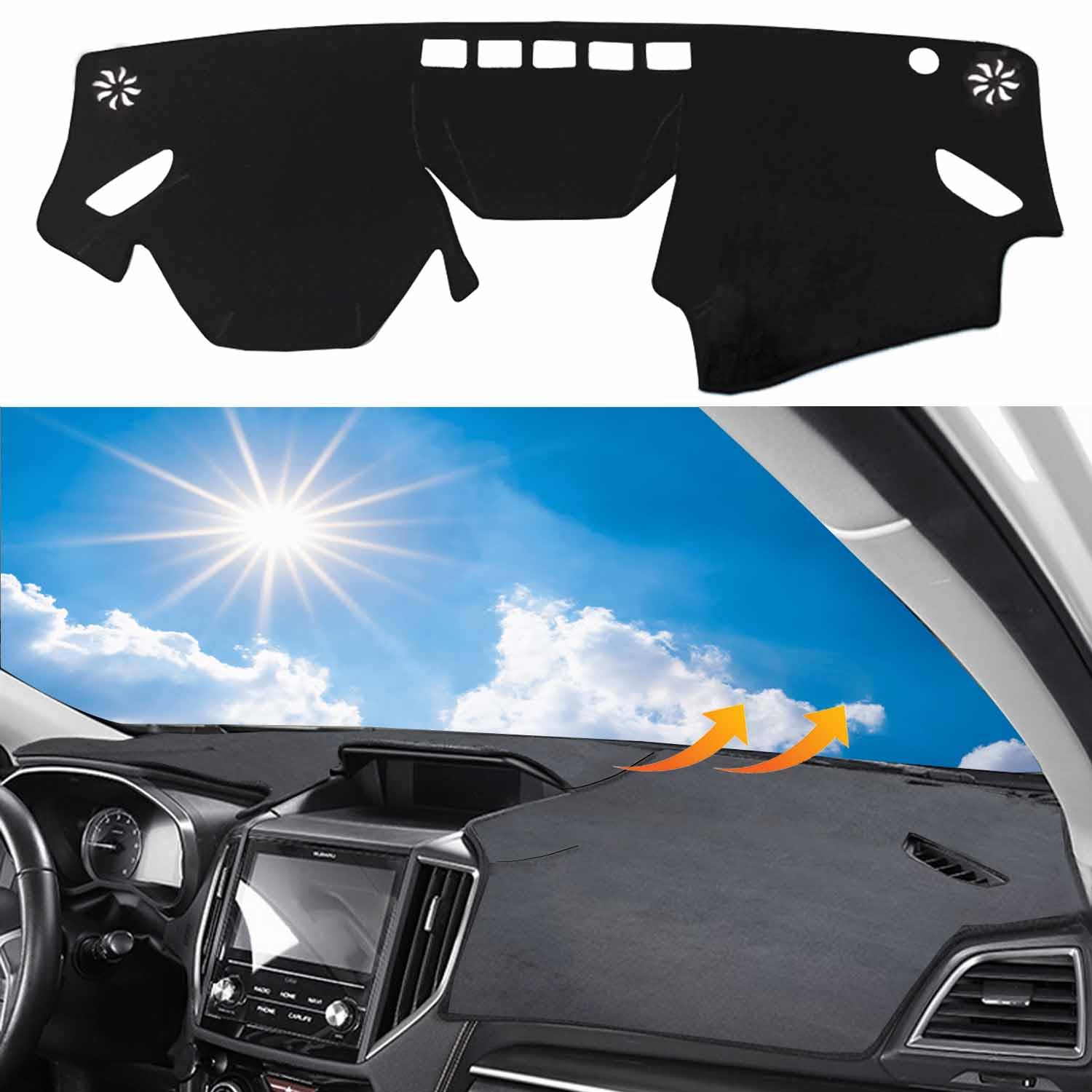 Amazon.com: Rifoda Dash Board Cover Mat for Subaru Forester 2019-2023 ...