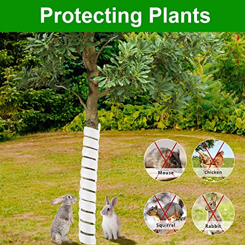 4Pack Tree Trunk Protector Reusable Plastic Tree Guards Universal Tree ...
