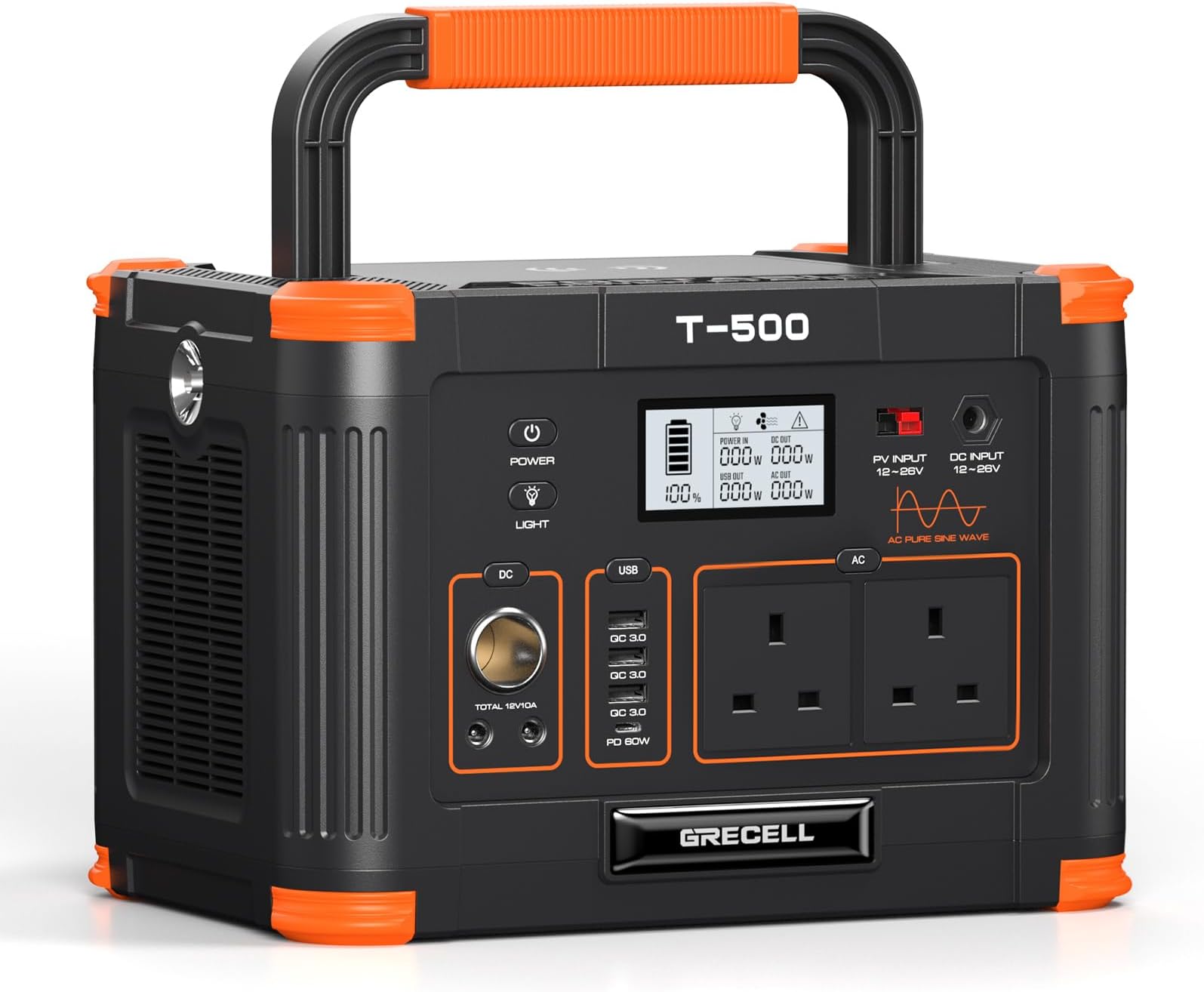 VTOMAN Jump 600X Portable Power Station - 299Wh Solar Generator LiFePO4 ...