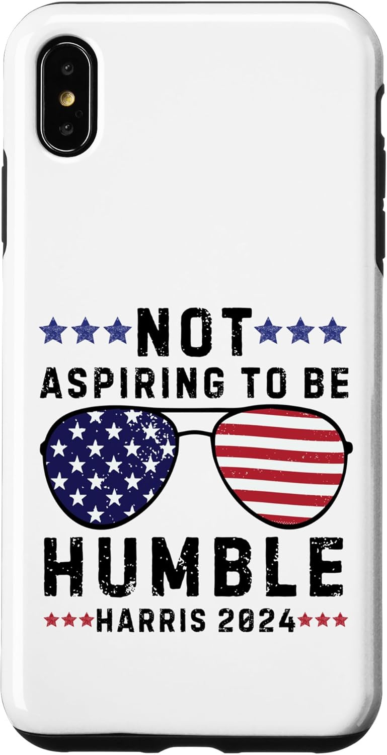 Amazon.com: iPhone XS Max Not Aspiring to Be Humble Kamala Harris Feminist Message Case : Cell ...