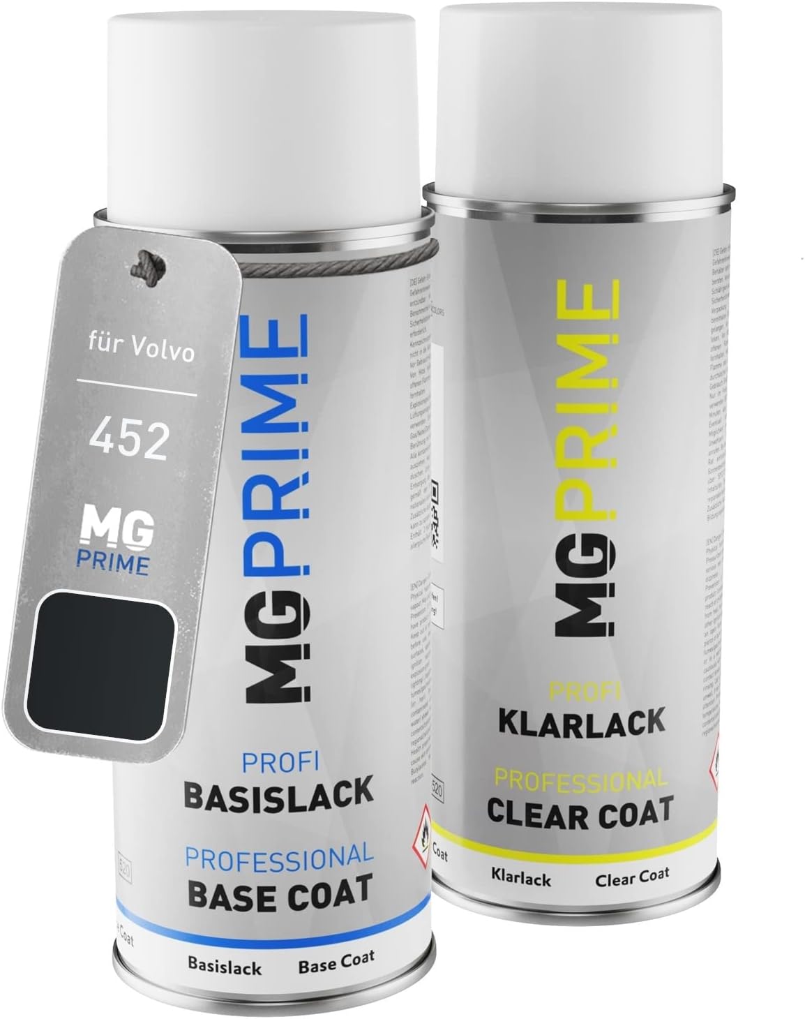 MG PRIME Car paint Spray can set for Volvo 452 Black Saphire Metallic ...
