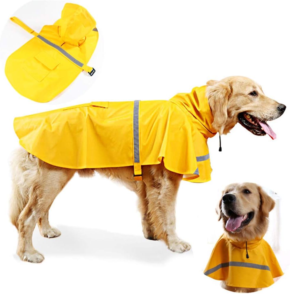 Amazon.com : JWPC Dog Raincoat Reflective Waterproof Lightweight ...