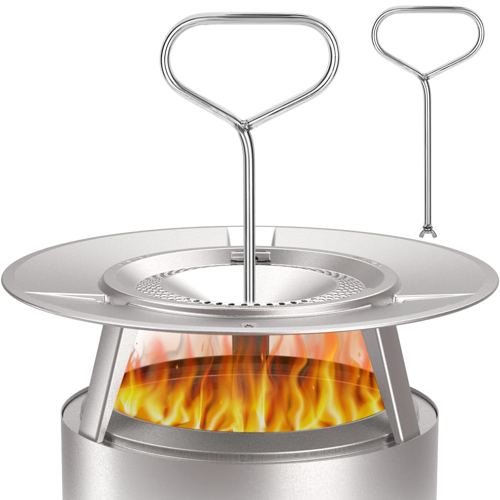 Amazon.com: ZCHLPTZUP Solo Stove Heat Deflector Handle - Lift Heat ...