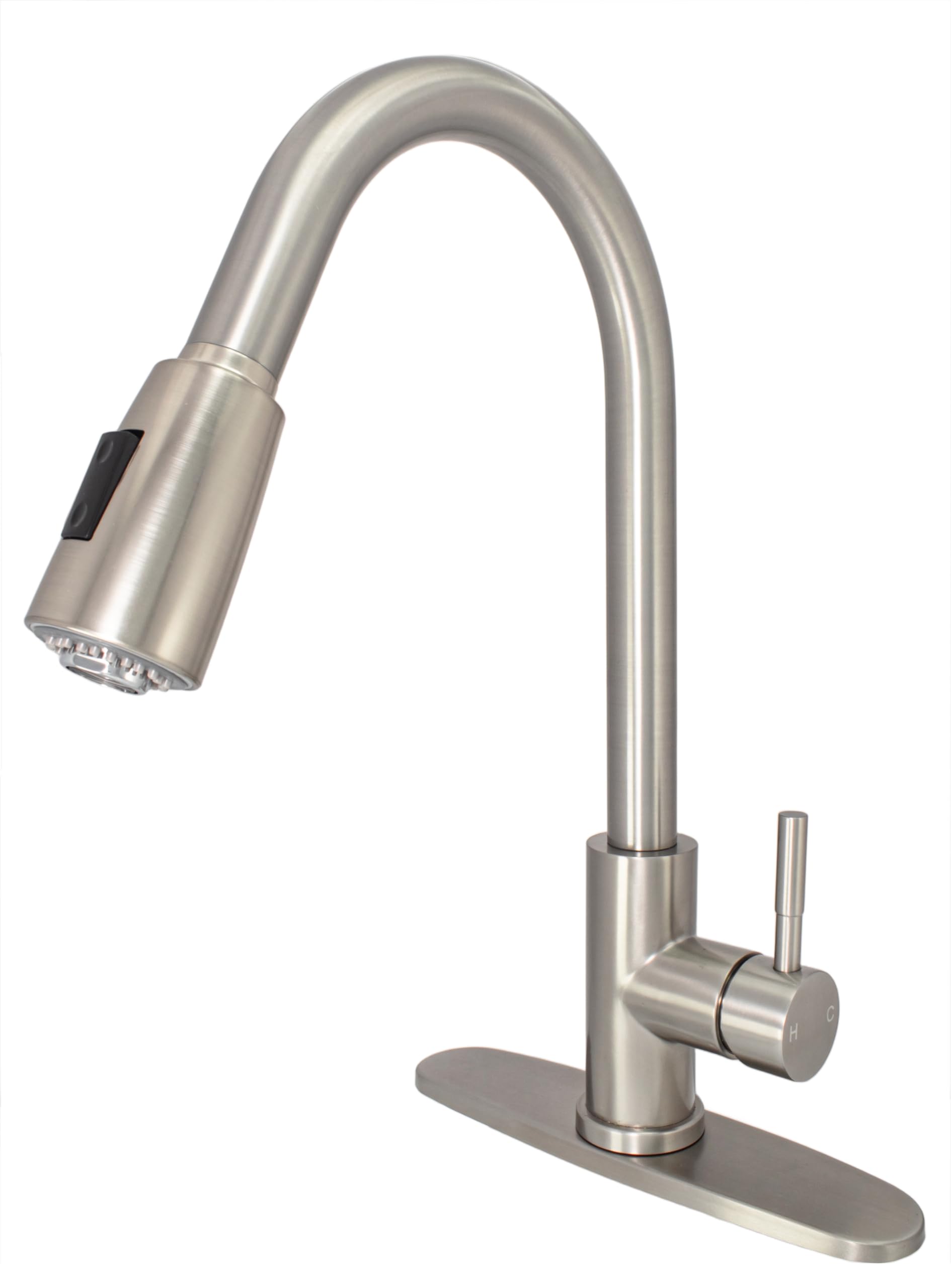 Single Handle High Spout Kitchen Faucet,16.25 Inch, Pull-Down Dual ...
