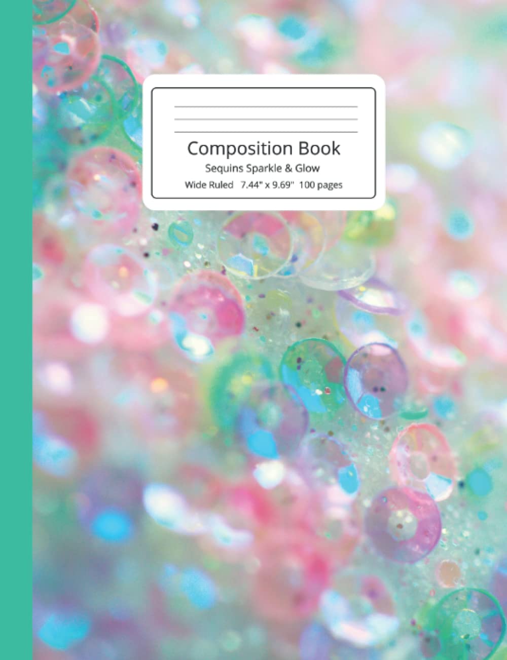 Snapklik.com : Wide Ruled Composition Sequins Sparkle And Glow: Pink ...