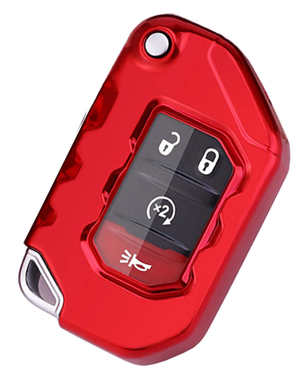 Buy Soft TPU Protector Key Fob Cover Case Glove Fit for 2020 2021 Jeep ...