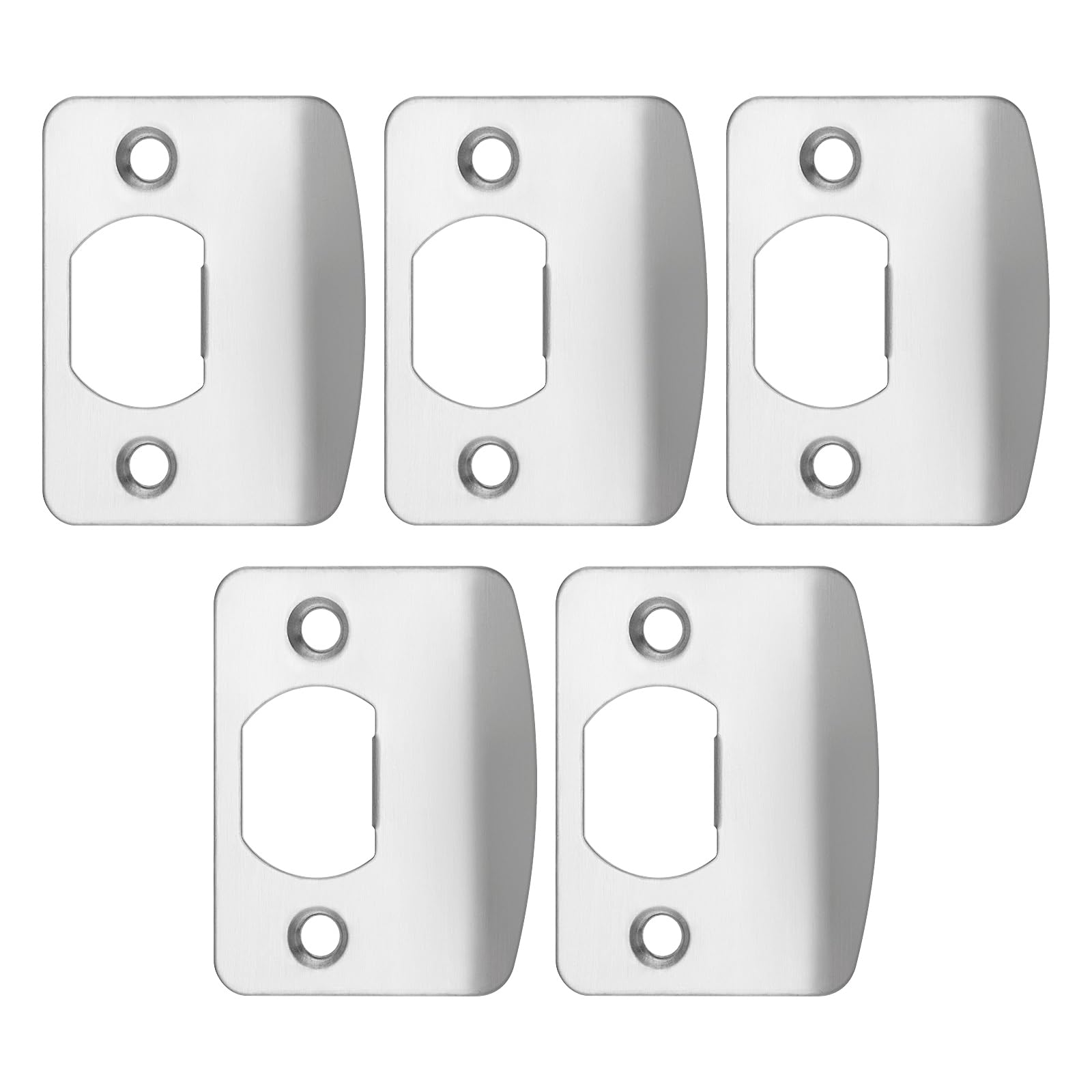 Micro Traders 5 Pcs D Shaped Door Latch Strike Plate Striker Keep Plate ...
