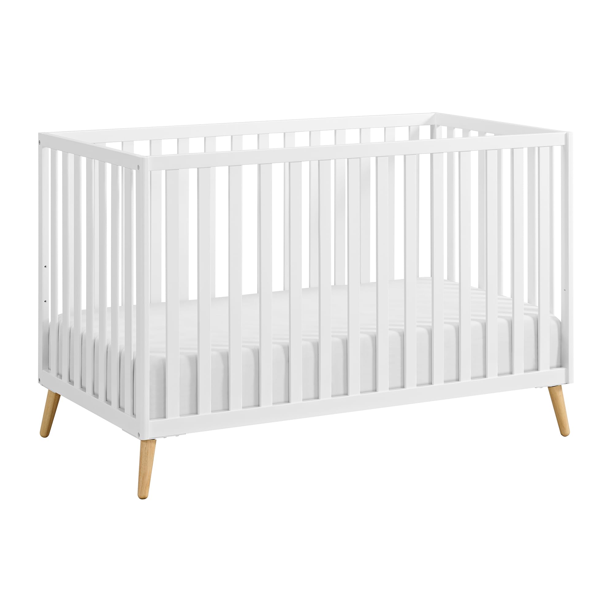 Amazon.com : Oxford Baby Cozy Nest Convertible Island Crib, Snow White ...