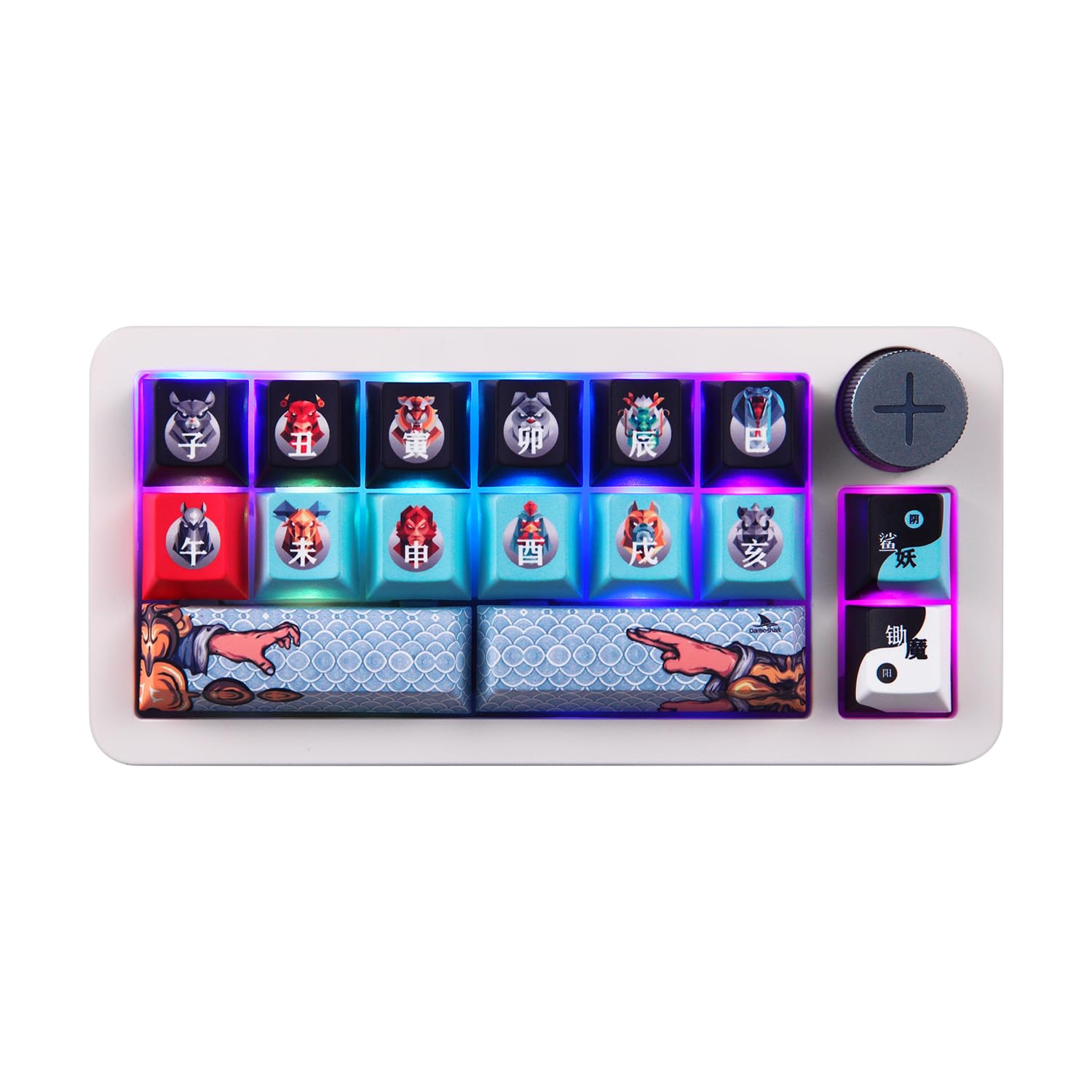 Amazon.com: Darmoshark SK16 Macro Mechanical Numeric Keypad 2.4G/USB-C ...