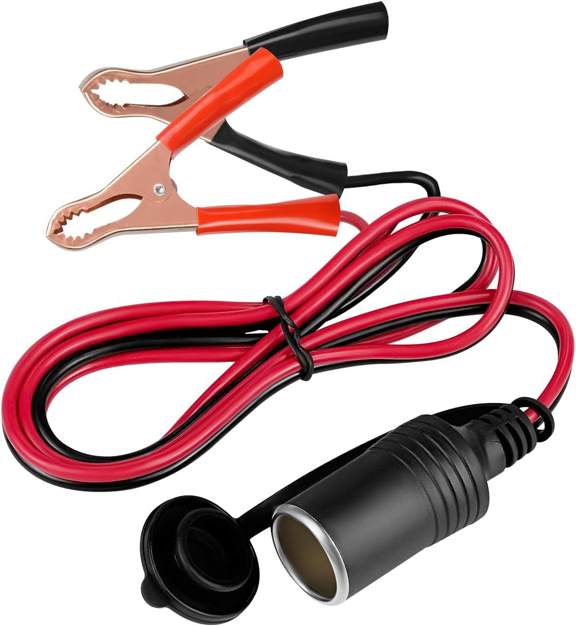 Car Battery Alligator Clips to Cigarette Lighter Adapter 12v Female ...