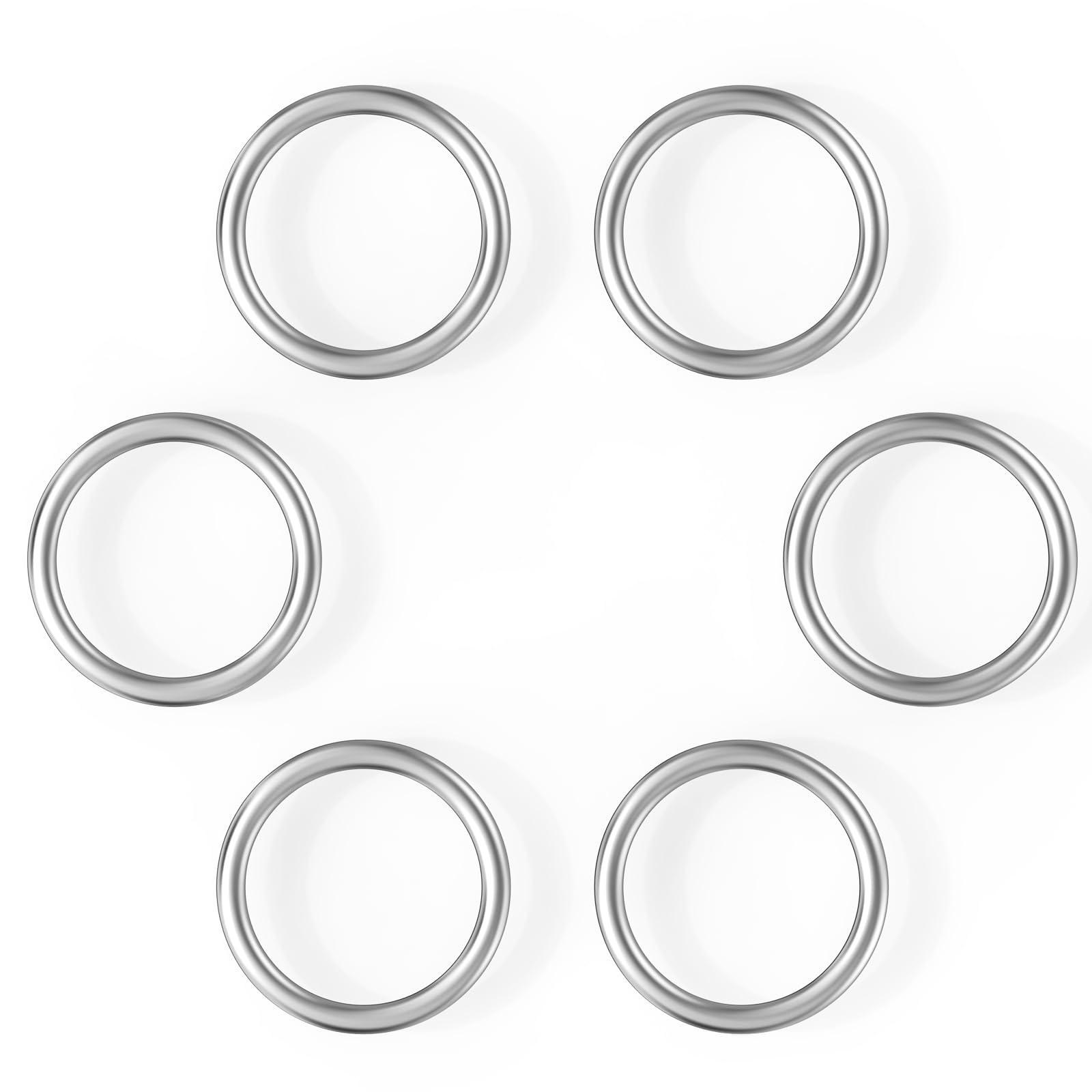 Amazon.com: BEYOURD 1 1 3/4 inch Metal O Rings, Stainless Steel Round ...