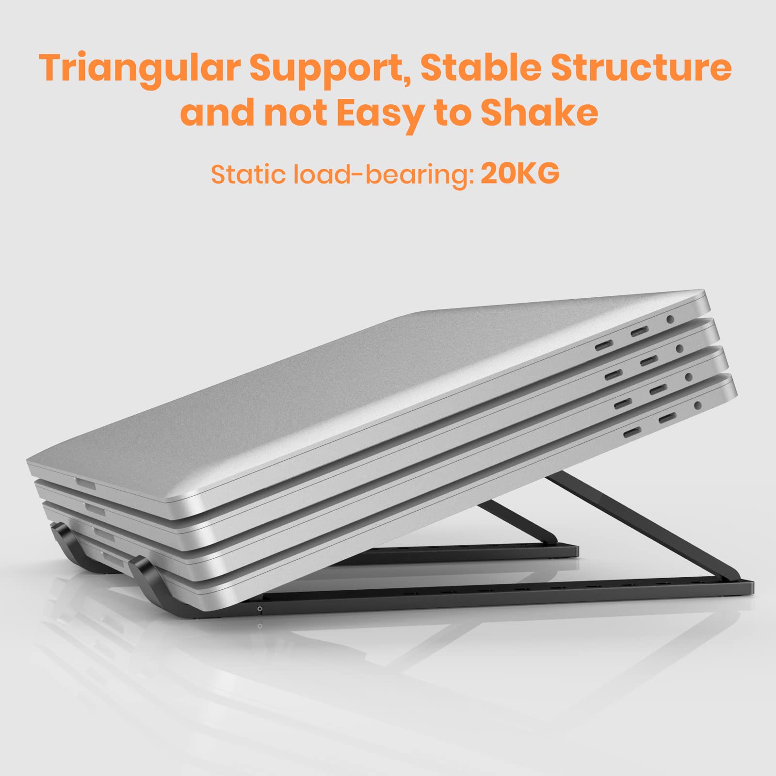 Buy Portable Laptop Stand,10 Levels Height Adjustable Laptop Holder ...