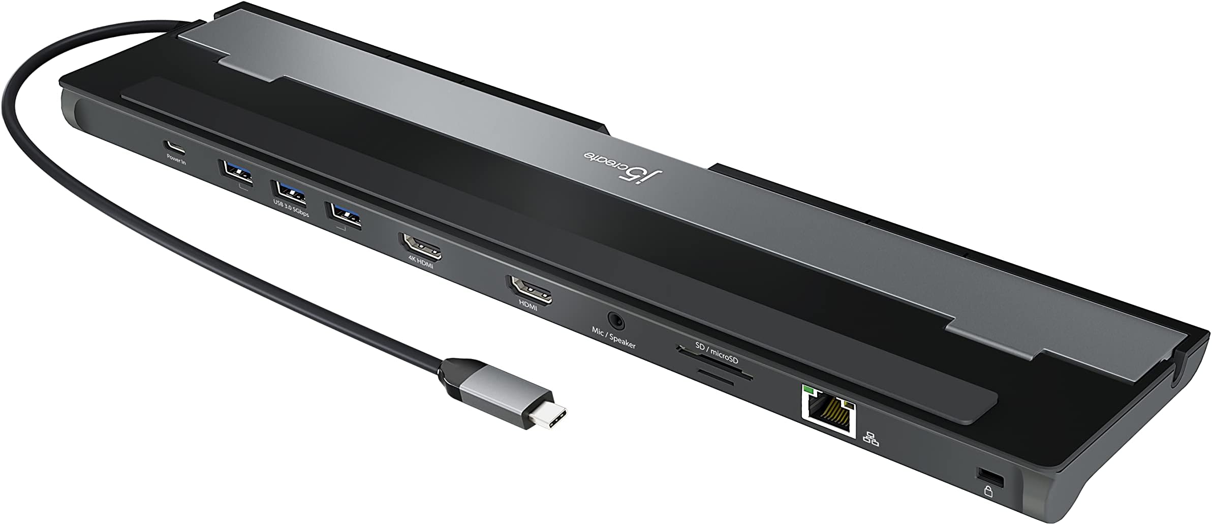 Amazon.com: j5create USB-C Dual HDMI Docking Station (10-in-1), 4K ...