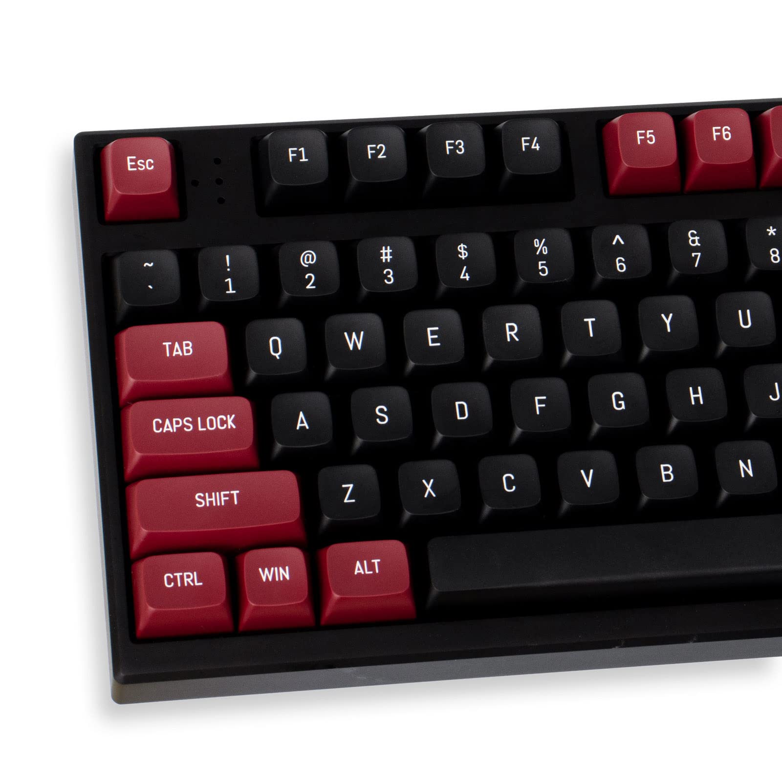 Buy Black Red Keycaps Set 150 Keys MSA Profile Double Custom Keycaps ...
