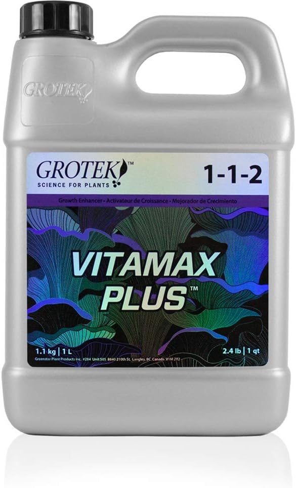 Amazon.com : GROTEK GTVMP6010 1 Liter Vitamax Plus Hydroponic Nutrient 1L, Concentrate : Patio ...