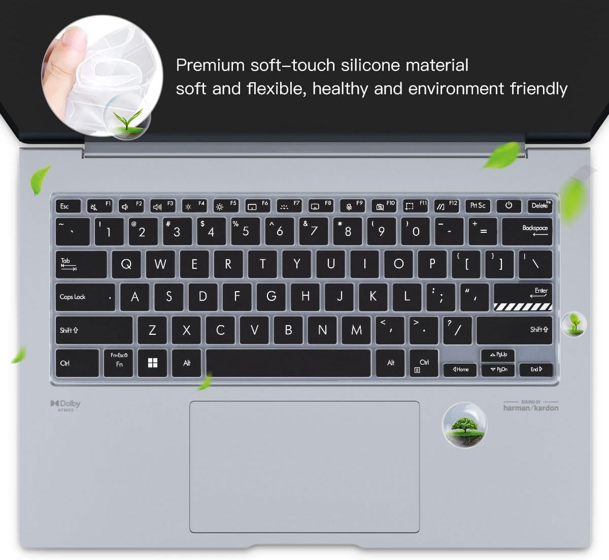 Keyboard Cover for ASUS Zenbook 14 X OLED UX3404, Zenbook 14 Flip OLED ...