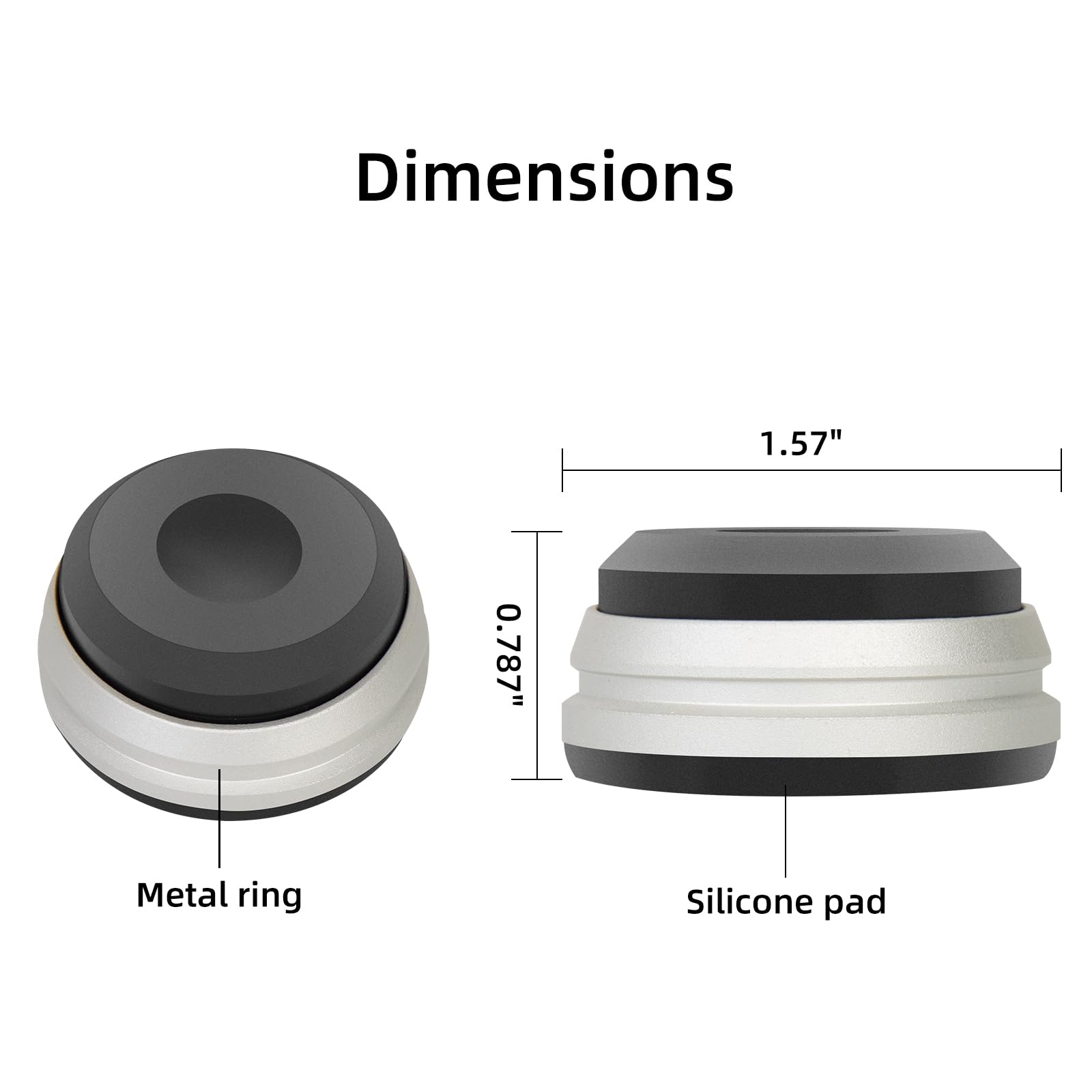 Yinyu Isolation Feet For Speakers & Subwoofers, Aluminum/Silicone ...