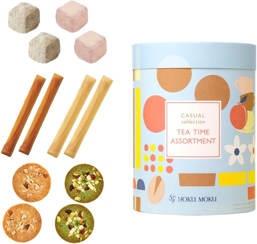 Amazon.co.jp: ヨックモック YOKUMOKU スイーツ お菓子 ギフト 洋菓子 詰め合わせ プレゼント シガール 個包装 ティータイム アソート 6種 15個入り（夏限定 ...