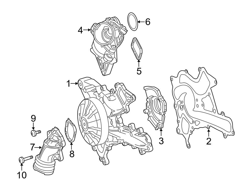 Amazon.com: Genuine OEM Engine Coolant Inlet Flange for Mercedes ...