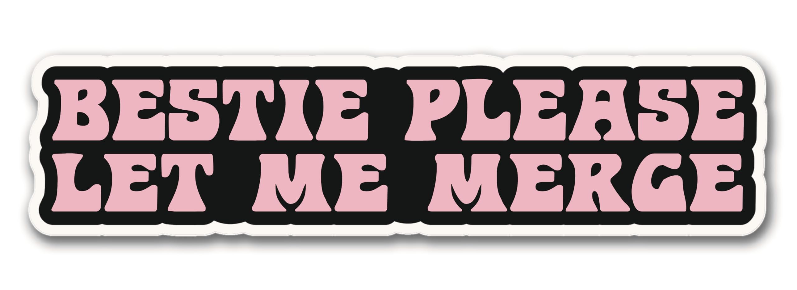 Amazon.com - Sticky Expressions Bestie Please Let Me Merge Bumper ...