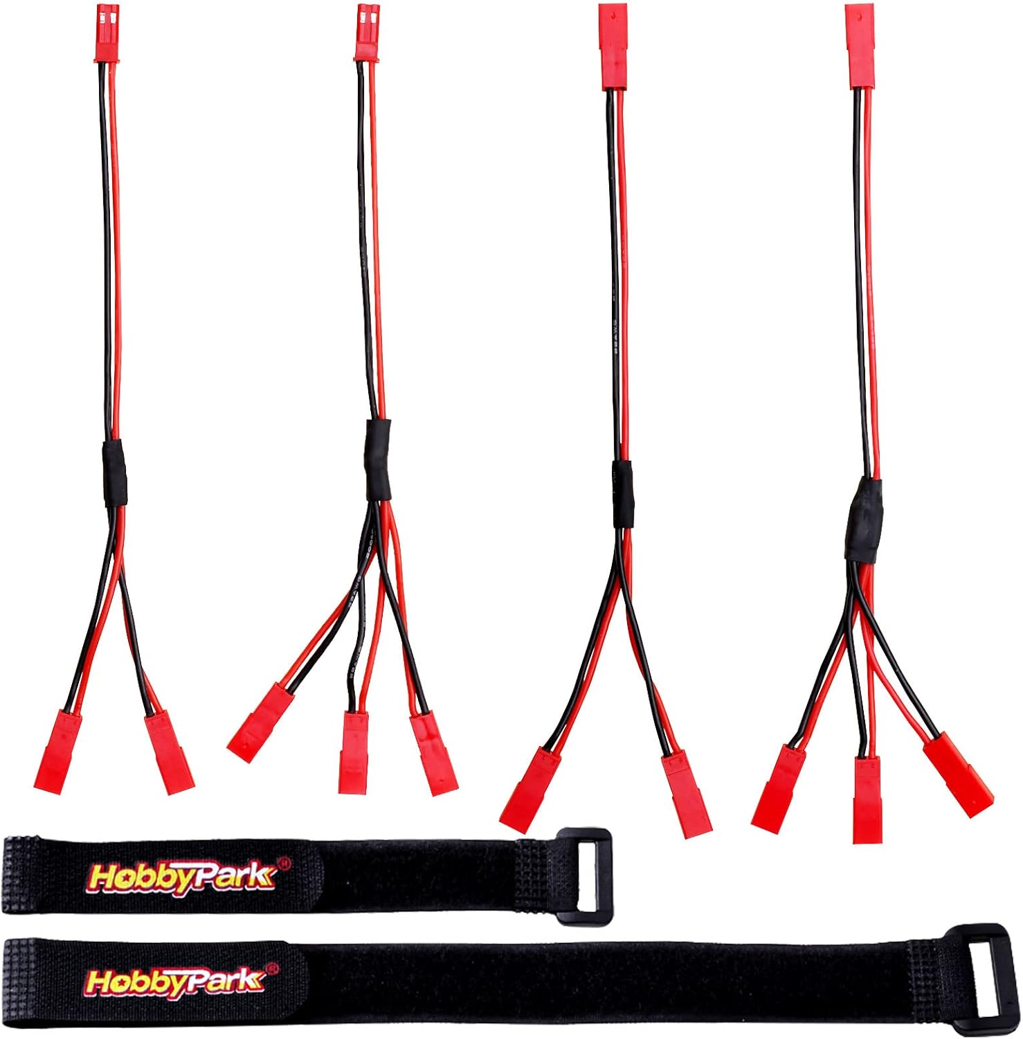 Amazon.com: HobbyPark JST Plug Splitter Male Female, JST Y Parallel ...