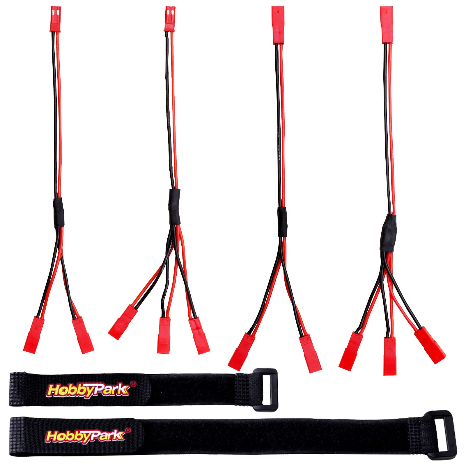 Amazon.com: HobbyPark JST Plug Splitter Male Female, JST Y Parallel ...
