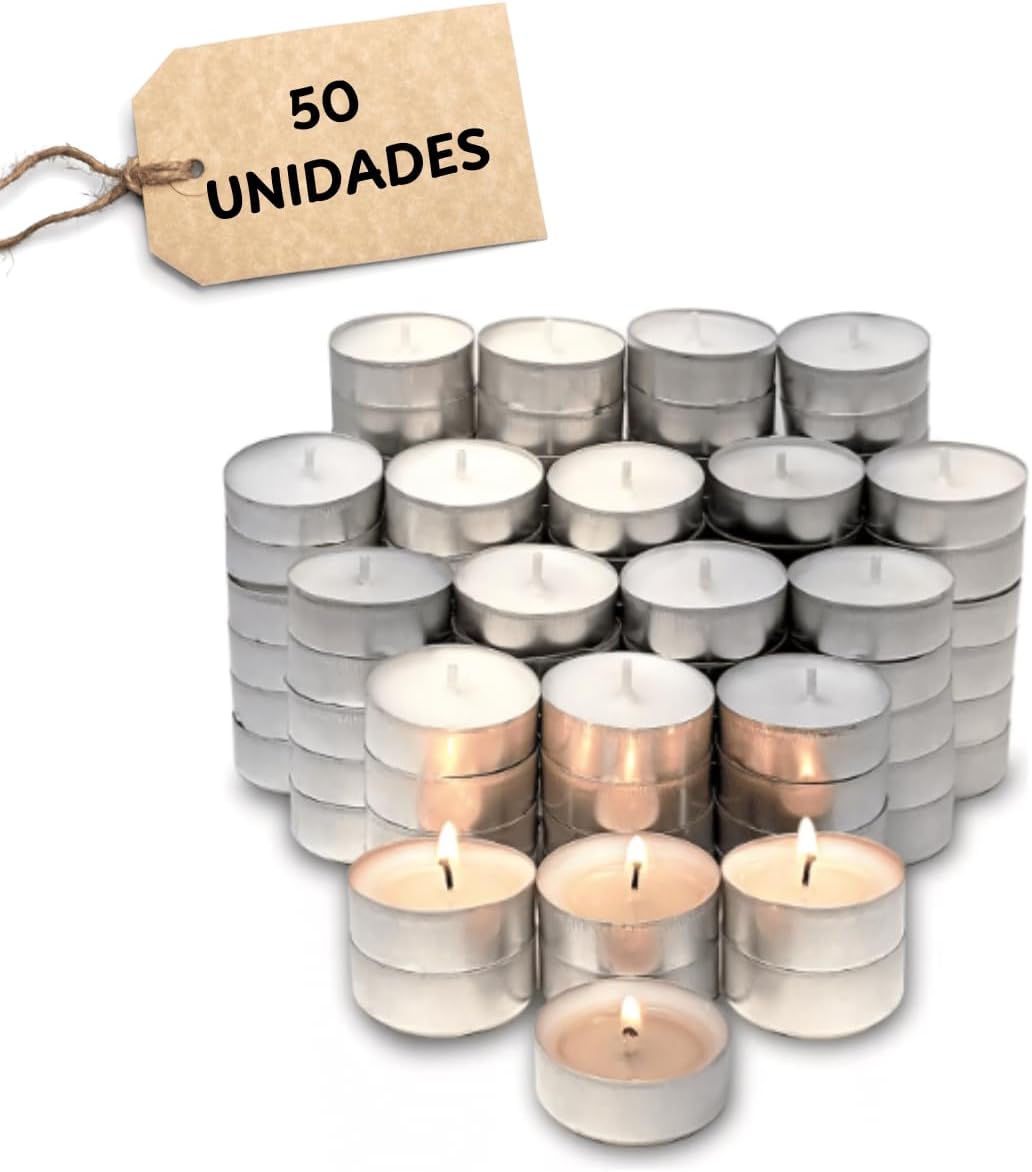 Kit de mini Velas Decorativas Flutuantes TeaLights Candles sem Cheiro ...