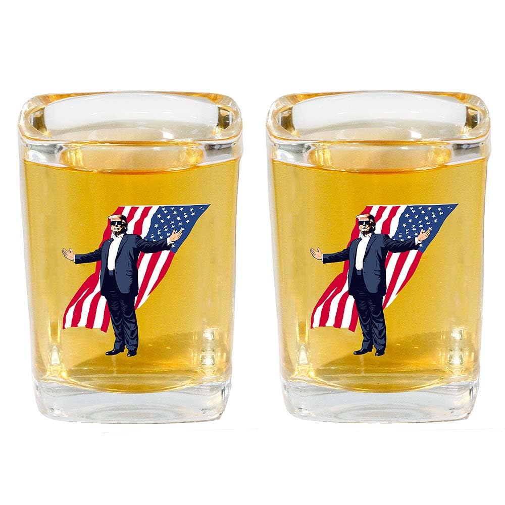 Amazon.com | TAOHUAJIANG 2 Pcs Trump Shot Glasses Trump Cup Make ...