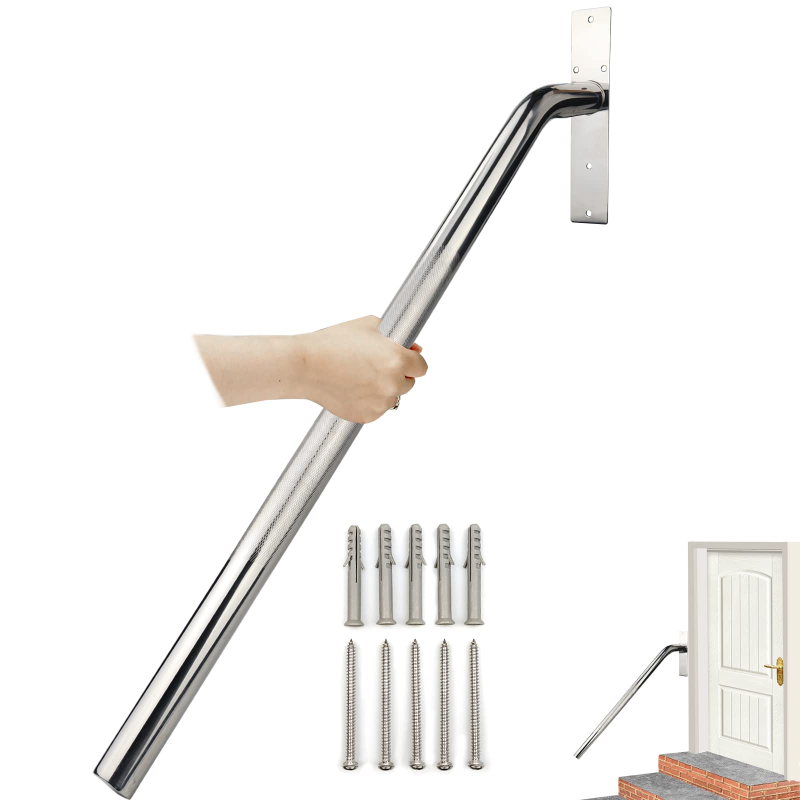 Buy Bossvel Handrails for Outdoor Steps ,Stainless Steel Outdoor Stair ...